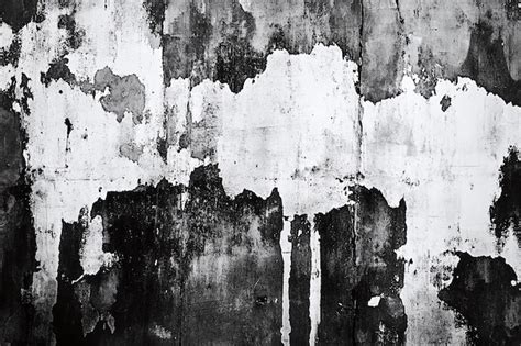 Grayscale Grunge Texture Premium Ai Generated Image