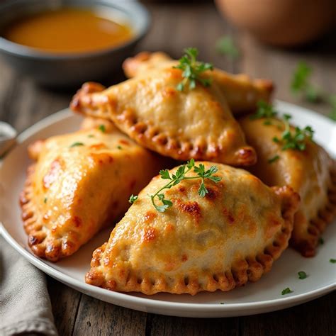 Receta De Empanadas De Pollo Al Ajillo Con Salsa Suára Para Una Cena