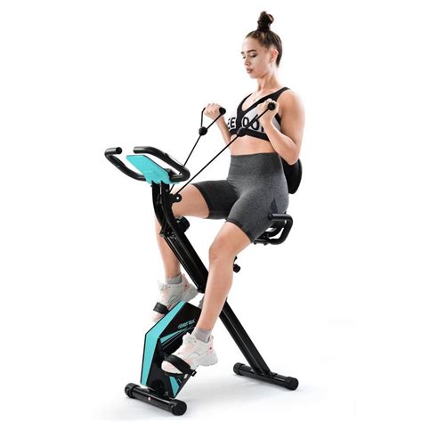 Merax Fahrradtrainer Klappbar Heimtrainer X Bike Fitnessfahrrad Mit Lcd Bildschirm