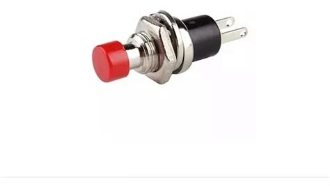 Boton Pulsador Push Button Normalmente Abierto Rojo 10 Pzas