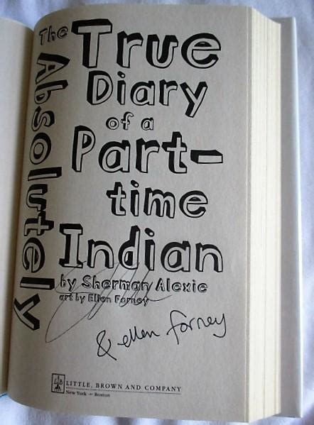 The Absolutely True Diary Of A Part Time Indian Par Alexie Sherman