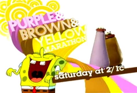 Purple And Brown And Yellow Marathon Encyclopedia Spongebobia Fandom