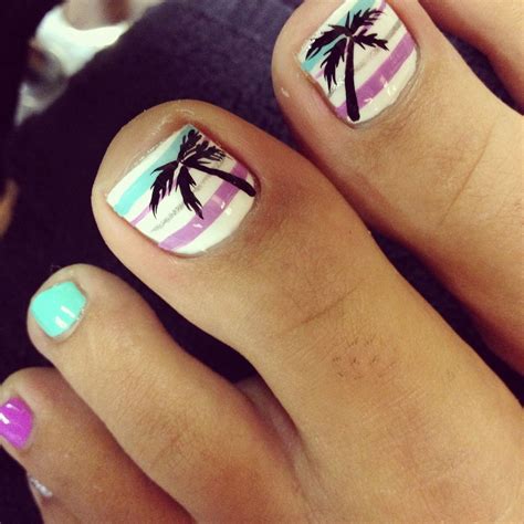 Easy Toe Nail Designs Simple Toe Nails Beach Toe Nails
