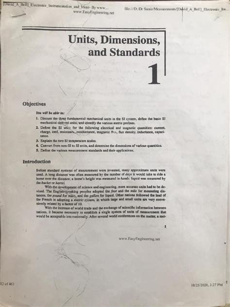 Lecture 1 Measurement Pdf