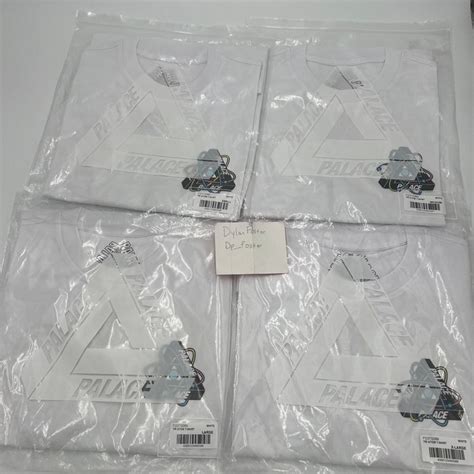 Palace Palace Tri Atom Tee White • S Grailed