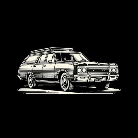 Station Wagon Car Vector Design Premium Ai Generated Vector