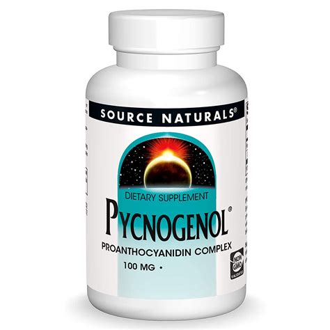 Source Naturals Pycnogenol 60 Tablets 100 Mg Rich In Procyanidins