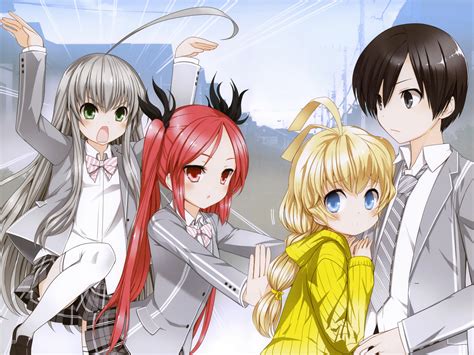 Haiyore Nyaruko San Hasuta Koin Kuuko Long Hair Nyaruko School Uniform