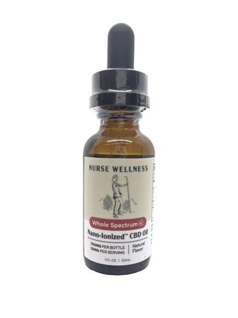 Nurse Wellness Whole Spectrum™ Cbd Oil Mild 750mg Natural Flavor