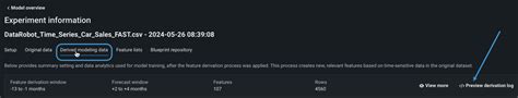 Time Series Forecasting Walkthrough Part Datarobot Docs