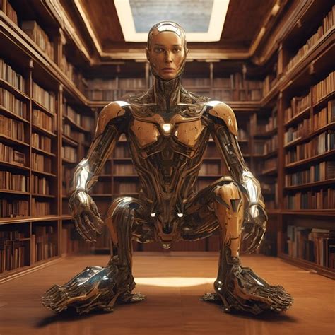 Premium Photo A Sentient Ai Creating Beautiful Works Of Literature