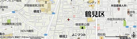 大阪府大阪市鶴見区横堤2丁目16の地図 住所一覧検索｜地図マピオン