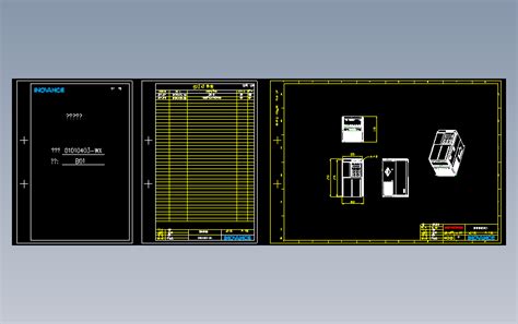 工程型单传变频器b00md500系列t11 Size 250 280g L整机外形图autocad 2004模型图纸下载 懒石网