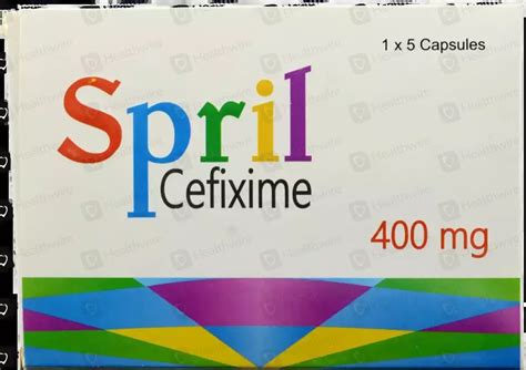 Spril 400mg 5 Capsules Price In Pakistan Uses Dosage Side Effects