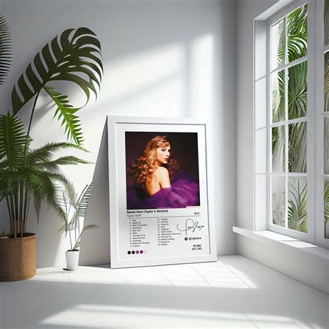 Speak Now Taylors Version Album Cover Poster Taylor Swift Ts For
