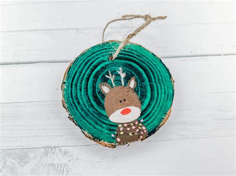 Hand Painted Wooden Christmas Ornaments Custom Christmas Ornaments Cute