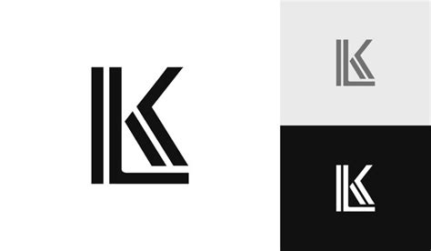 Premium Vector Letter KL Initial Monogram Logo Design