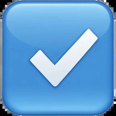 Blue Check Mark Emoji Ai Emoji Generator