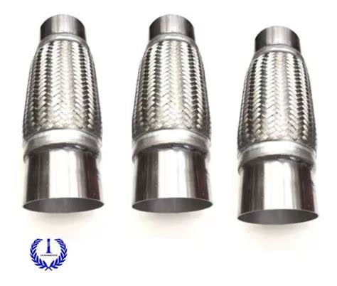 Tubo Escapamento Flexível Universal Inox 4 Polegadas 33 Cm