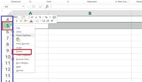 Cara Hapus Row Kosong Di Excel Baris Excel Bisa Dihilangkan Dengan Mudah