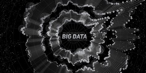 Visualisasi Melingkar Big Data Infografis Futuristik Desain Estetika