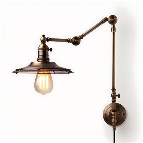 Premium Ai Image Isolated Of Aged Brass Swing Arm With Vintage Task