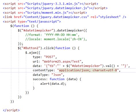 How To Get The Value Of Datetimepicker In The Aspnet Application