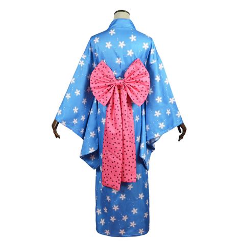 One Piece Nami Anime Character Wano Country Blue Yukata Cosplay Costum