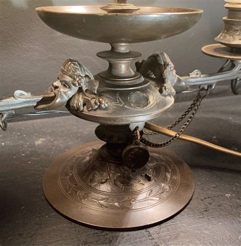 Proantic Curious Napoleon Iii Bronze Lamp