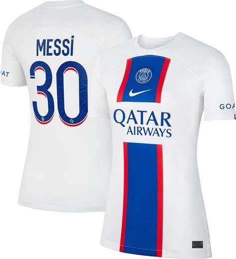 Nike Women S Lionel Messi White Paris Saint Germain Third Breathe Stadium Replica Player