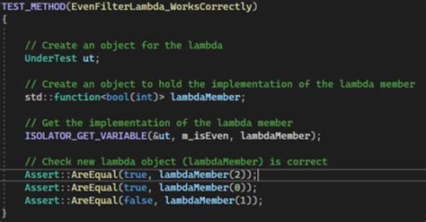 Simplifying Unit Testing In Modern C Code That Uses Lambdas With