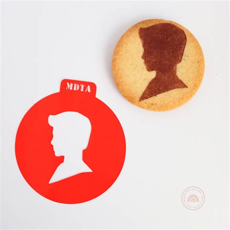 Stencil Silueta Cabeza Ken Mis Dulces Tentaciones Azucaradas