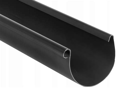 Gamrat Rynna PCV Plastikowa 75 Mm Rynny PVC 75mm GRAFIT OWA 4mb 4 Metry