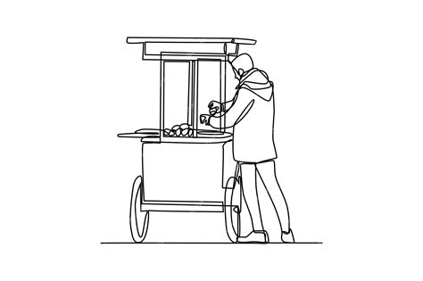 Premium Vector Street Food Market Stalls Standing In Public Park