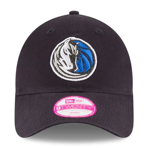 Womens Dallas Mavericks New Era Navy Team Glisten 9twenty Adjustable