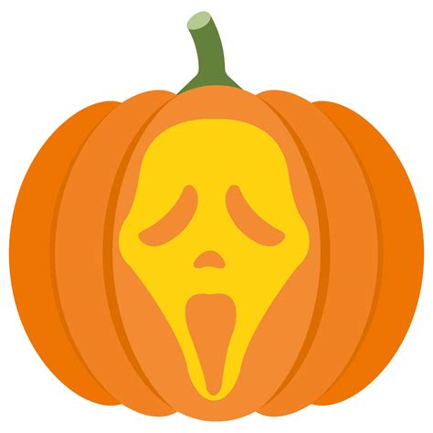 Ghostface Pumpkin Stencil Free Printable Papercraft Templates