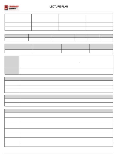 Lectureplan Bi519 22csh 312 Pdf Computer Network Engineering