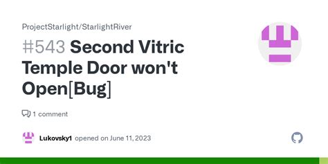 Second Vitric Temple Door Wont Open Bug · Issue 543