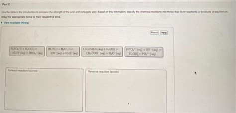 Solved Part A Strong Acids And Bases Completely Dissociate