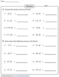 Vector Worksheets Worksheets Library