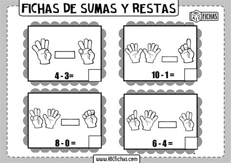 Fichas Sumas Y Restas