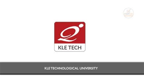 Kle Technological University Applications Are Invited From Eligible Candidates For The Following