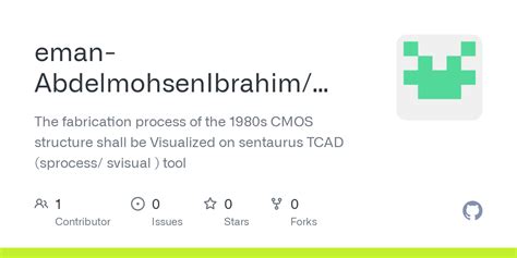 GitHub Eman AbdelmohsenIbrahim 1980s CMOS Sentaurus Fabrication The