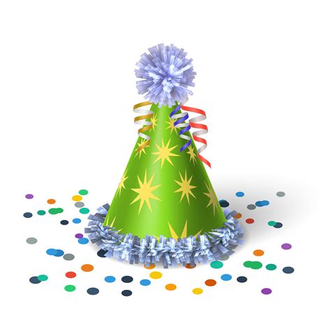 Green Clown Hat With Yellow Stars 430075 Vector Art At Vecteezy