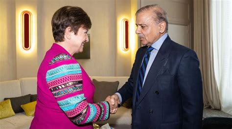 Pm Shehbaz Meets Imf Chief For Third Time Fostering Deal Expectations