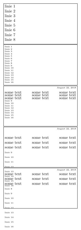 Change Fontsize In Minipage TeX LaTeX Stack Exchange