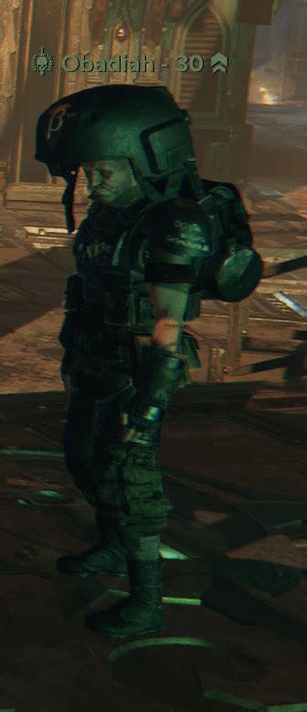 This Guy Is Wearing The Ogryn Size Beta Helmet D R Darktide
