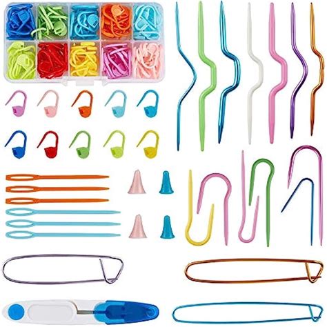 147 Pcs 7 Types Knitting Sewing Tools Aluminum Crocket Sewing Needle