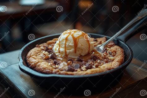 Freshly Baked Gooey Cookie Stock Illustration Illustration Of Caramel 359840338