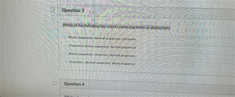 question 3which of the following lists data in